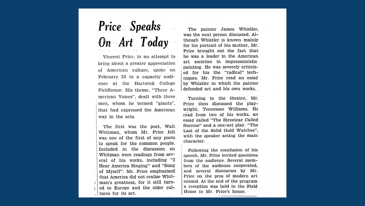 A Frightful Flashback to Hartwick History | Hartwick College